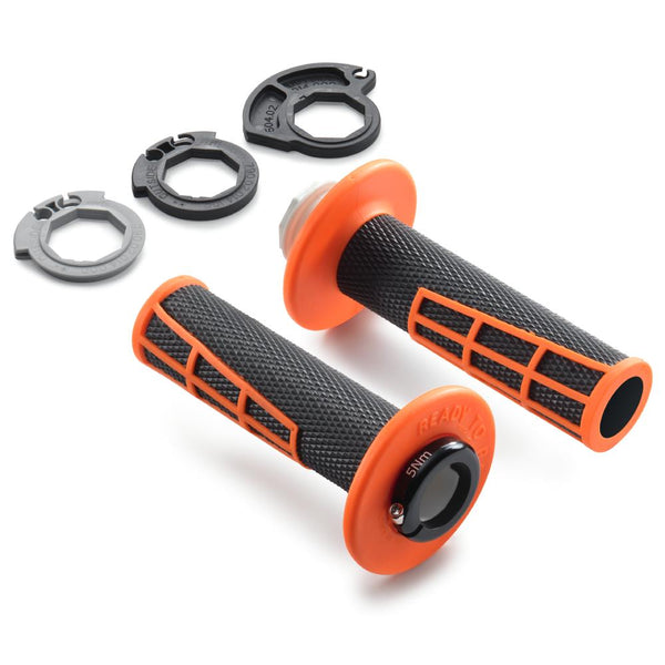 KTM Lock-On Grip Set Black / Orange 79002923000 | KTM Direct
